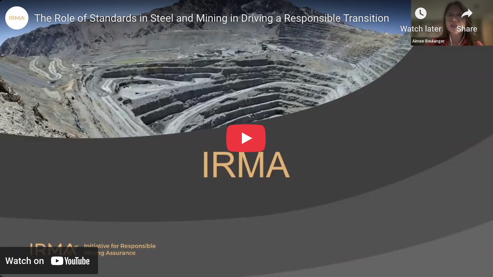 Reflections on the Webinar: How Steel and Mining Standards Can Support ...